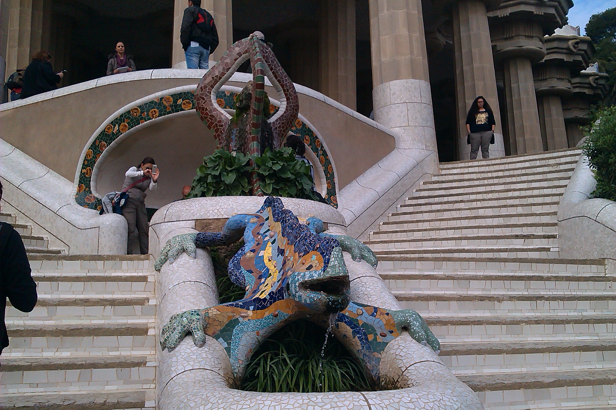 park-güell-barcelona-steps-salamander - The Gypsy-Trio